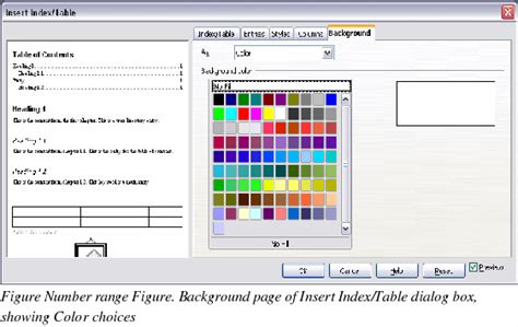 Openoffice Writer Using The Background Page