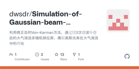 Issues · Dwsdr Simulation Of Gaussian Beam Propagation In Atmospheric