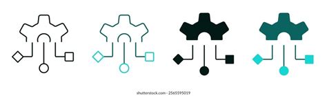 Algorithm Icon Gear Algorithms Technology Ai Stock Vector Royalty Free 2565595019 Shutterstock