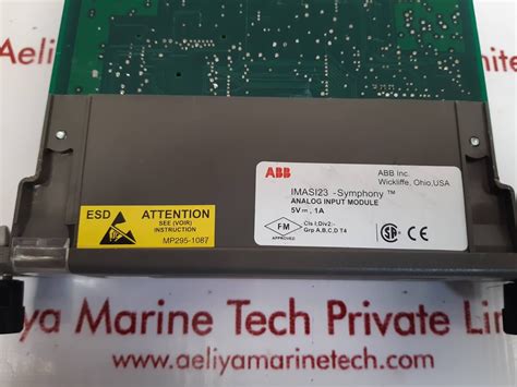 Abb Imasi23 Analog Input Module Aeliya Marine