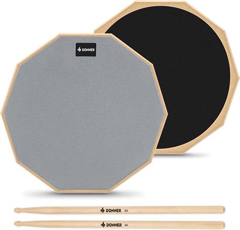 Donner Drum Practice Pad 8 Inches Silent Practice Drum Pad