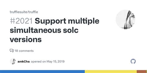 Support Multiple Simultaneous Solc Versions · Issue 2021
