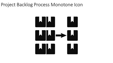 project backlog process monotone icon in powerpoint pptx png and
