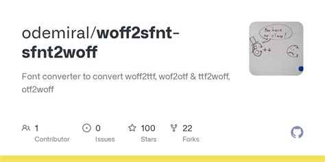 Github Odemiralwoff2sfnt Sfnt2woff Font Converter To Convert Woff2ttf Wof2otf And Ttf2woff