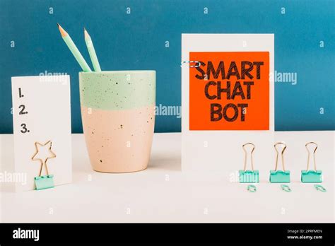 Text Sign Showing Smart Chat Bot Business Concept Artificial