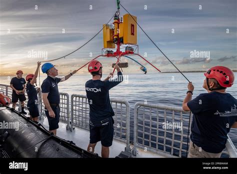File IMAGE DISTRIBUTED FOR OCEAN CENSUS Scientists And Crew Aboard A Research Vessel Prepare