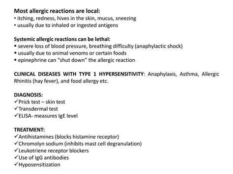 Type 1 Hypersensitivity Pptx Allergies Diseases And Conditions