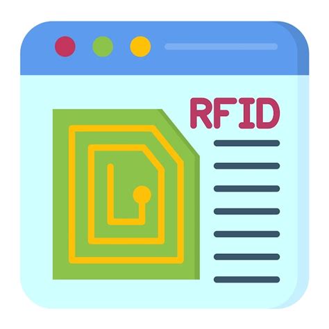 premium vector radio frequency identification flat illustration