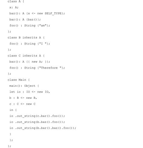 solved 1 consider the following cool program what does the