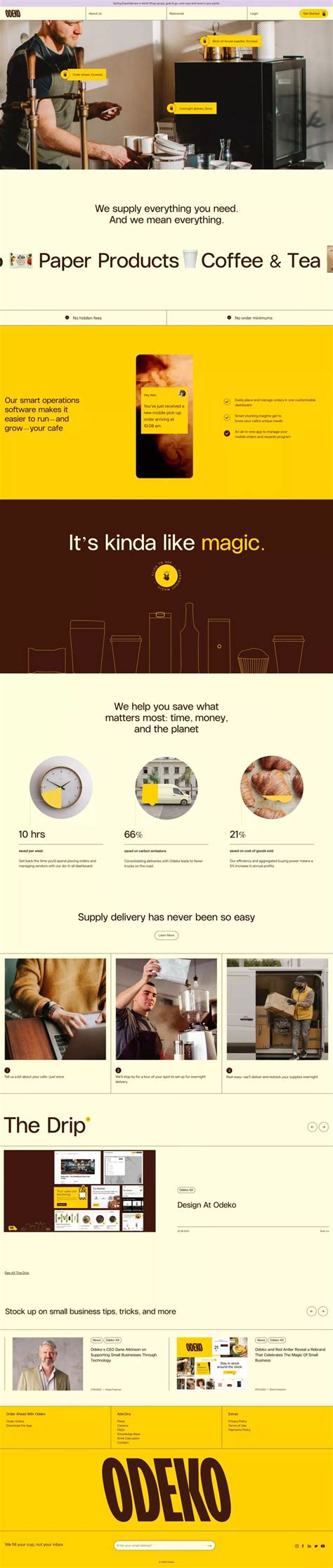 Odeko On Landbook Get Inspired By Landing Design And More Web