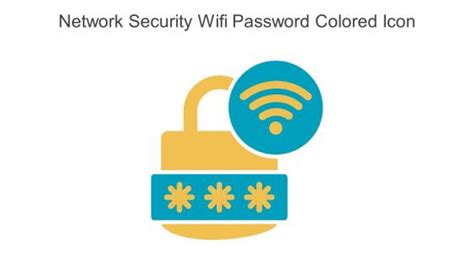Network Security Wifi Password Colored Icon In Powerpoint Pptx Png And
