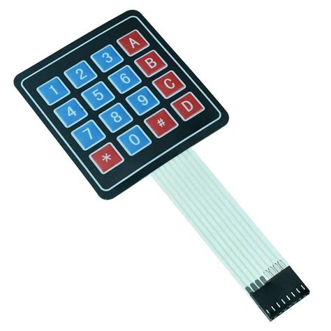 16 Key 4x4 Matrix Membrane Keypad Switch Raspberry Pi Arduino Eur 408
