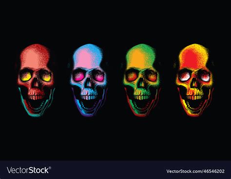 Abstract Skull Royalty Free Vector Image Vectorstock