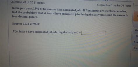 solved question 17 of 20 1 point view problem in a pop up