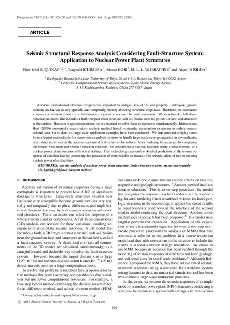 Pdf Seismic Structural Response Analysis Considering Fault Structure System Application To