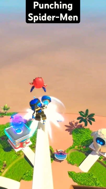 What Happens If You Punch The Spider Men In Astro Bot Astrobot Funny Gaming Spiderman