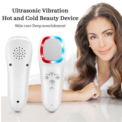 Badu Bg Ултразвукова машина за криотерапия Led горещ и студен чук Лифтинг на лицето Вибрационен