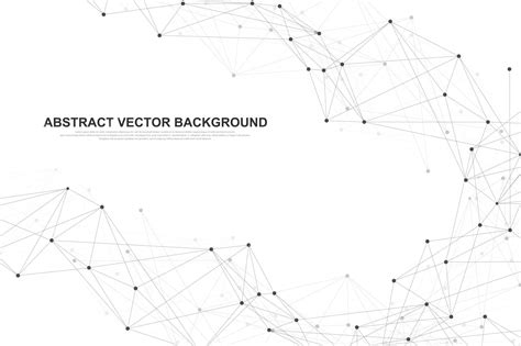 Premium Vector Abstract Plexus Background With Connected Lines And Dots