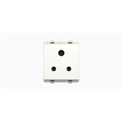 Buy 6a 3 Pin Socket With Shutter White Livia Ab Schneider Electric