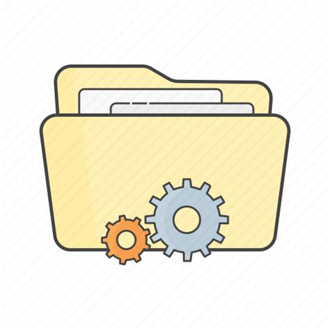 config configuration data files folder secured system icon