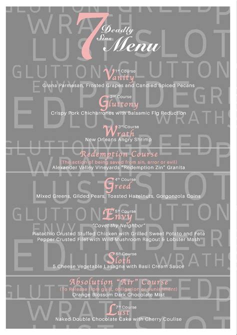 Design A 7 Course Tasting Menu Freelancer