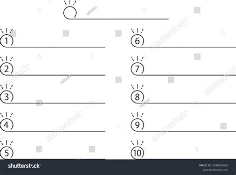 Hand Drawn Underline Material Assigned Numbers Stock Vector Royalty Free 2596824655 Shutterstock