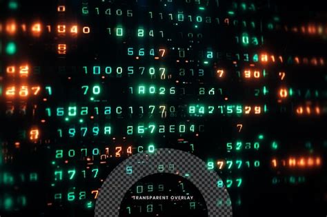 Matrix Vector Digital Code Premium Ai Generated Psd