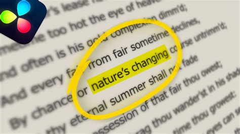 Animated Highlight Effect In Davinci Resolve Tutorial For Beginners Youtube