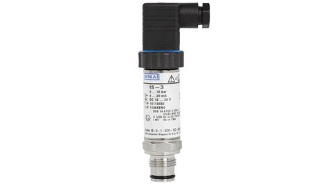48786723 Wika Is 3 Series Gauge Pressure Sensor 0bar Min 1bar Max Analogue Output Rs