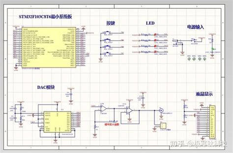 基于stm32单片机的函数信号发生器原理图pcb 知乎