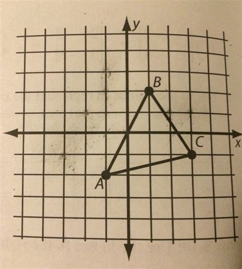 Solved 14 Use The Coordinate Rules To Rotate Triangle Abc