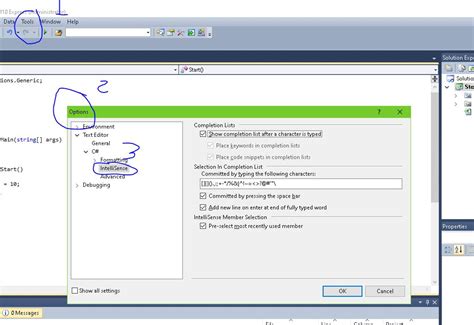 Edit Autocomplete Settings In Visual Studio Stack Overflow