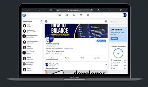 joseph williams on linkedin buildinginpublic tech