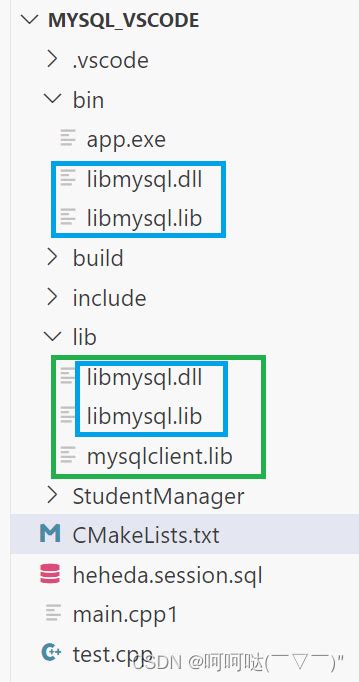 vscode cmake构建项目 c c 连接mysql数据库 数据库增删改查c 封装 信息管理系统通用代码 课程