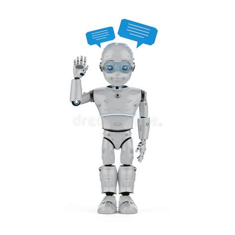 Chatbot Or Assistant Robot Chat With Speech Bubble Stock Illustration Chatbot Or Assistant Robot Chat With Speech Bubble Stock Illustration