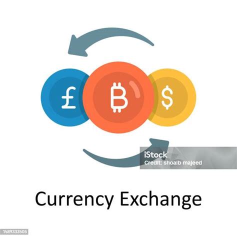 환전 벡터 플랫 아이콘 디자인 그림입니다 흰색 배경에 금융 기호 Eps 10 파일 0명에 대한 스톡 벡터 아트 및 기타 이미지