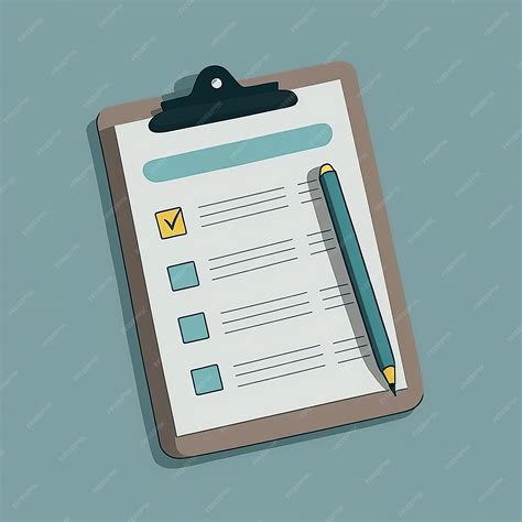 premium ai image ai generated illustration checklist document on