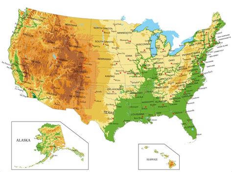 United States Physical Map
