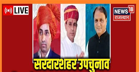 Sardarshahar By Election Result कांग्रेस की बढ़त ने छुड़ाए बीजेपी के