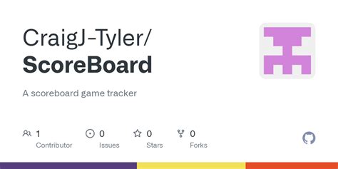 Github Craigj Tylerscoreboard A Scoreboard Game Tracker