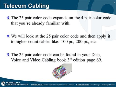 25 Pair Color Code And High Count Cables Ppt Video Online Download