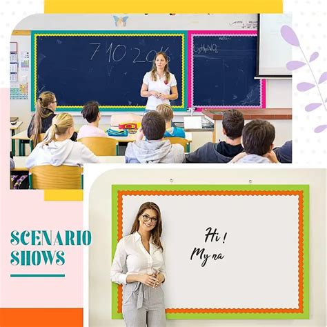 Colorful Classroom Border Bulletin Board Fan Shaped Bulletin Temu