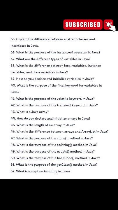 😥😱java Interview Questions Java Javaprogramming Youtubeshorts Youtuber Shorts Youtube