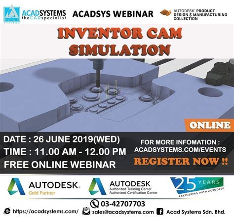 inventor cam simulation webinar acad systems autodesk gold partner