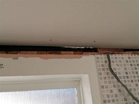 How To Fix This Space Between The Windowwall And The Ceiling And Also Deal With The Flaky