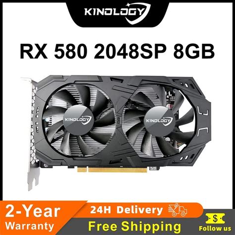 Kinology RX 580 8GB 2048SP 256Bit GDDR5 Gaming Card AMD Radeon RX580