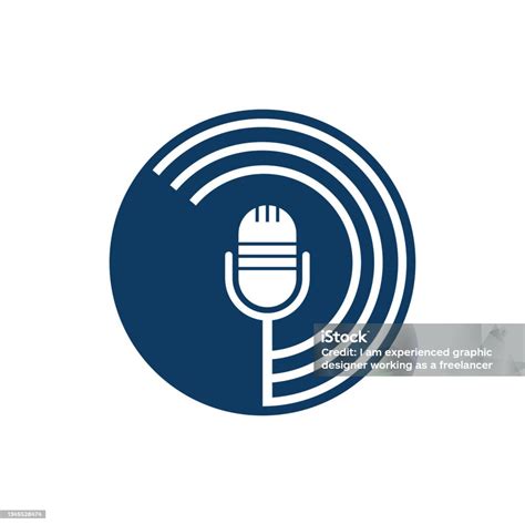 팟 캐스트 로고 디자인 브로드캐스트 아이콘 디자인이 있는 스튜디오 테이블 마이크 0명에 대한 스톡 벡터 아트 및 기타 이미지 0명 개념 개념과 주제 Istock