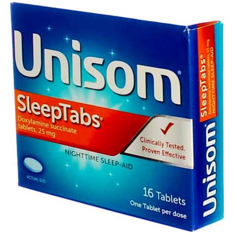 Unisom Sleeptabs Nighttime Doxylamine Succinate Sleep Aid 16 Ct Frys Food Stores