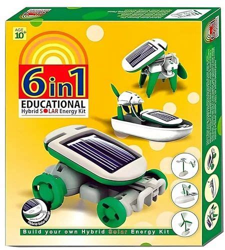 6 In 1 Solar Educational Robot Kit Toys Diy Science Project Experiment Kit Robotics Kits For