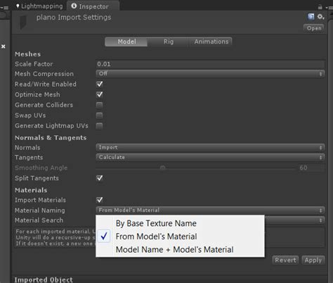 unity renames the materials when importing the fbx files questions